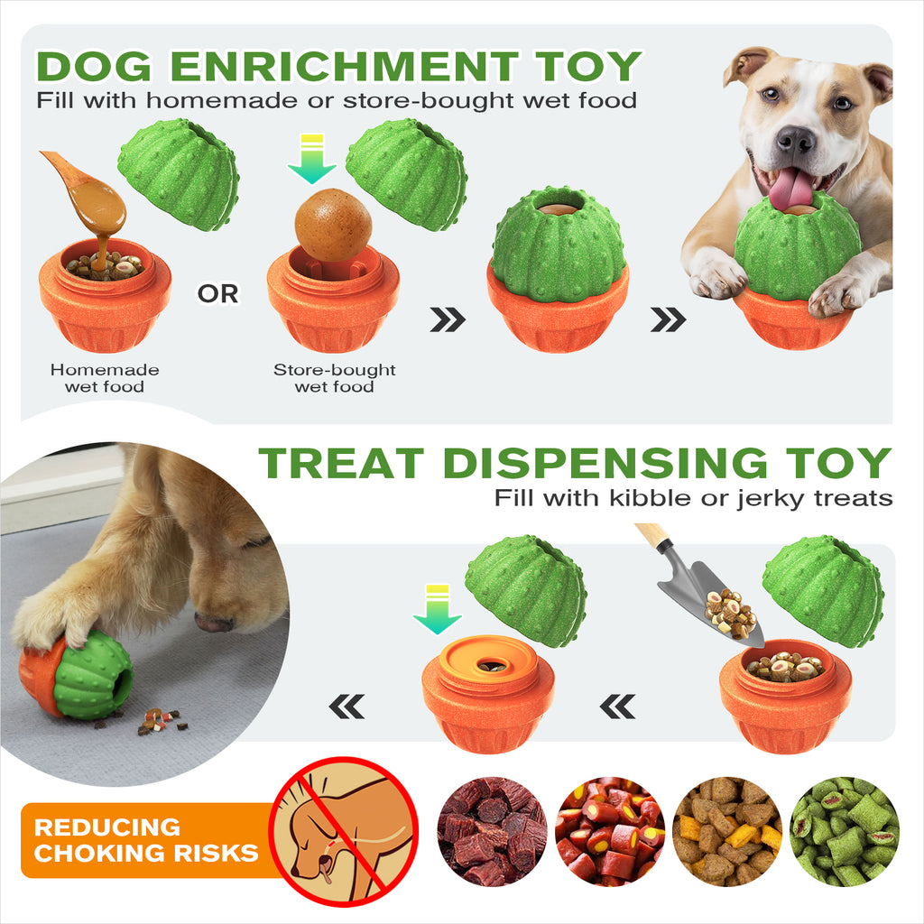 KADTC All in ONE 3 in 1 Durable Dog Fillable Toy & Frozen Lick Treat T ...