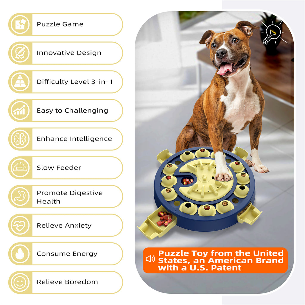 KADTC Dog Puzzle Toys Advanced Brain Mental Stimulation Interactive Tr ...
